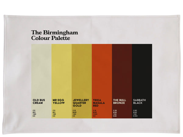 The Birmingham Colour Palette Tea Towel – Birmingham Museums Trust