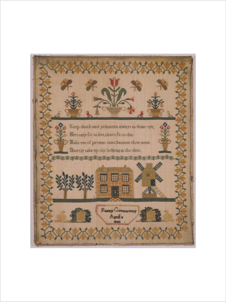 Fanny Greenaway: Embroidered Sampler – Birmingham Museums Trust